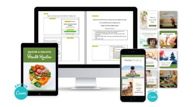 Master A Holistic Health Routine Funnel Bundle - Your Health Coach Biz ...